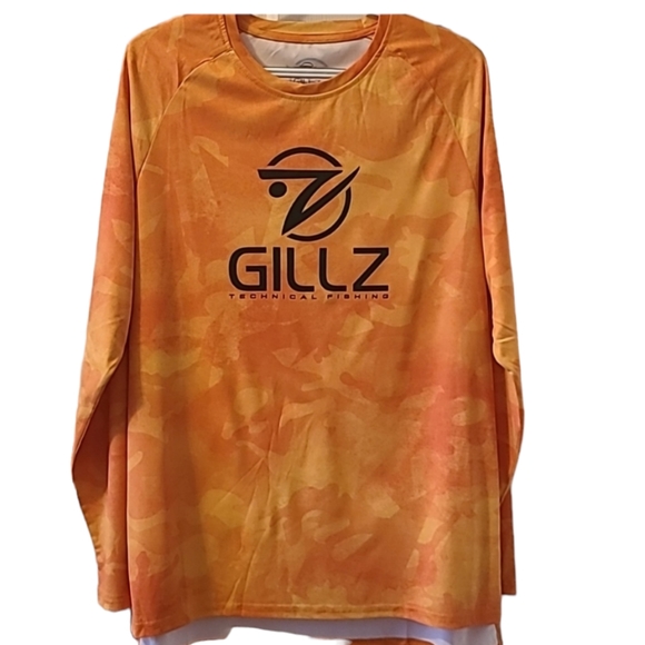 Gillz | Shirts | Gillz Memorial Orange Uv Long Sleeve Contender Series ...